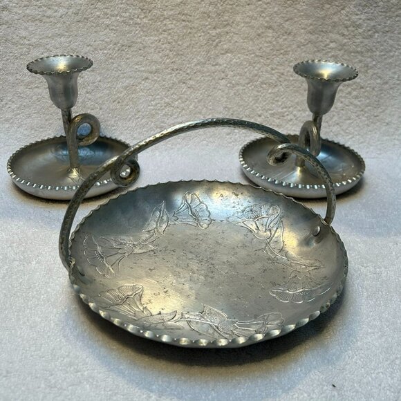 Farberware | Accents | Vtg Set Of Farberware Wrought Etched Hammered ...